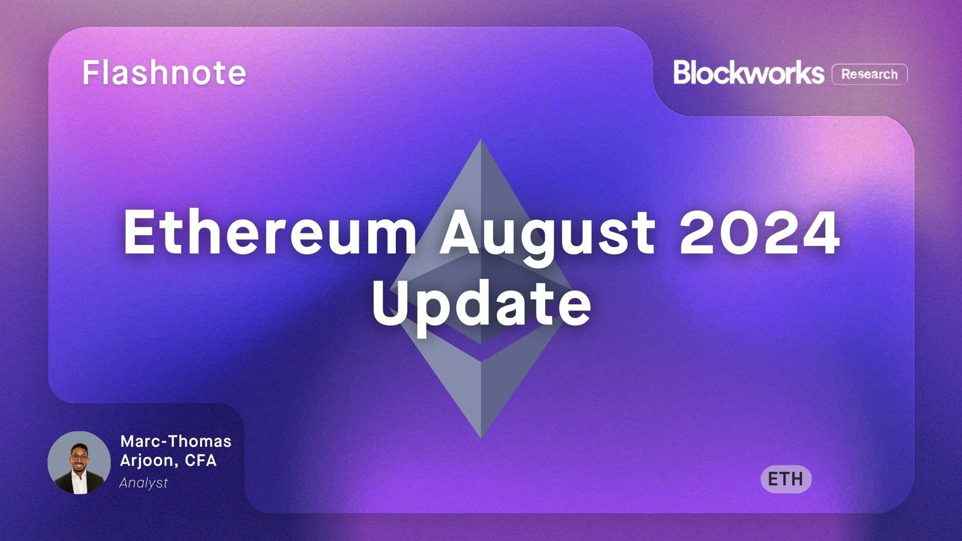Ethereum August 2024 Update | Blockworks Research