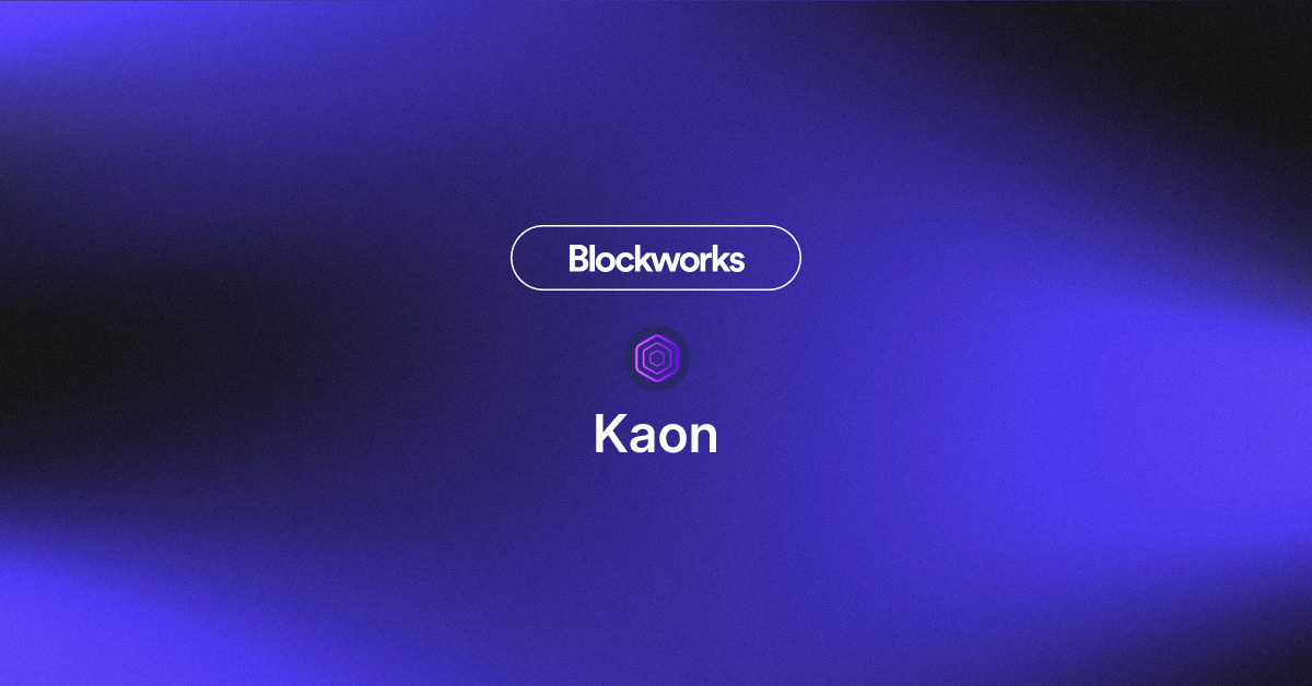 Kaon | Blockworks Research