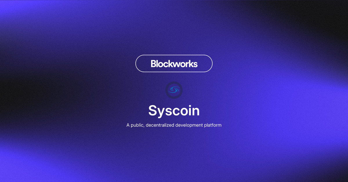 Syscoin | Blockworks Research