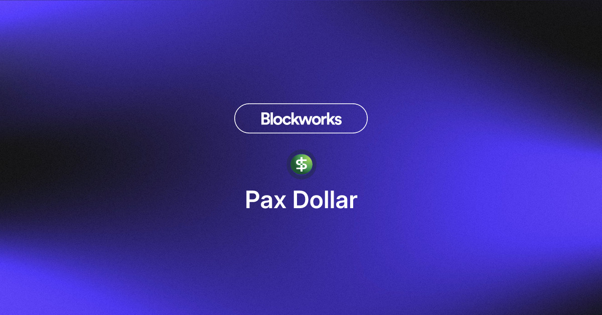 Pax Dollar | Blockworks Research