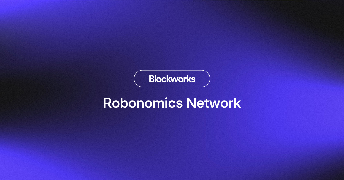 Robonomics Network | Blockworks Research